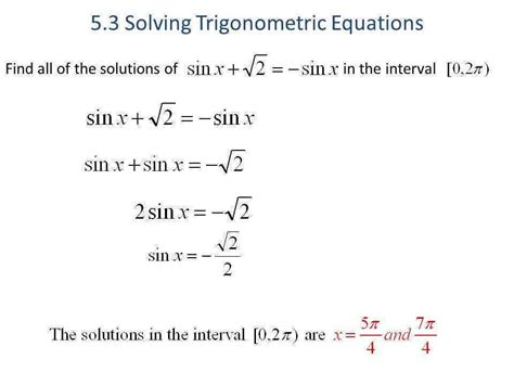 Solve Trigonometric Identities And Equations Chapter 7 Answer Key Revealed