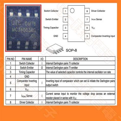 【祥昌電子】mc34063 積體電路 Smd Dip8 芯片 Utc 晶片 Ic半導體 Ic 單個 蝦皮購物