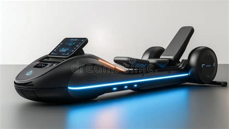 Futuristic Smart Rowing Machine Stock Illustration Illustration Of Fitness Sleek 358757751