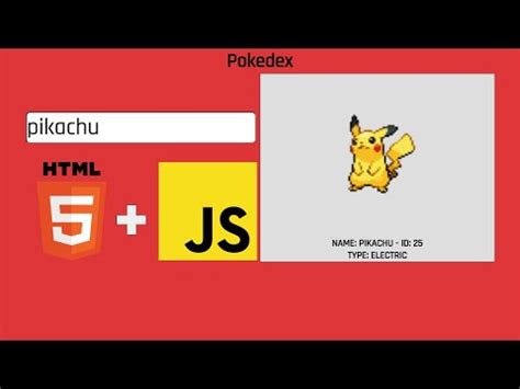 Crea Una Pokedex Con HTML Y JavaScript YouTube
