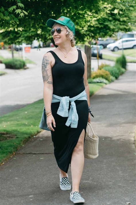 3 Ways To Style Vans Classic Slip Ons In Summer The Mom Edit