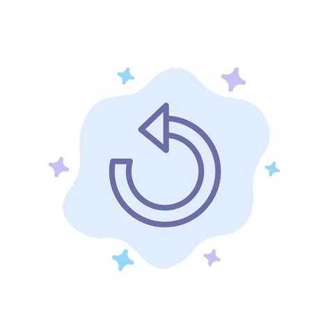 Refresh Reload Rotate Repeat Blue Icon On Abstract Cloud Background