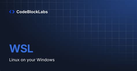 Wsl Codeblocklabs