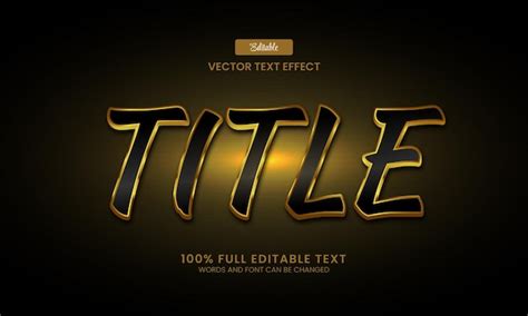 Premium Vector Design Editable Text Effect Elegant 3d Vector Illustration