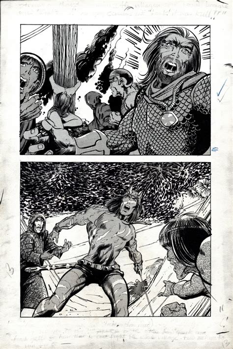 Conan The Barbarian Comic Black And White