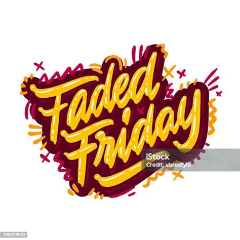 페이드 프라이데이 서예 비문 주간 인사말 카드 엽서 카드 초대장 배너 템플릿 벡터 브러시 서예 핸드 레터링 타이포그래피 그리기에 대한 스톡 벡터 아트 및 기타 이미지