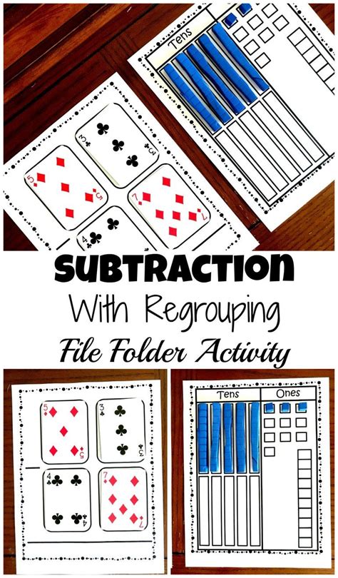 Grab A Free Subtraction With Base Ten Blocks File Folder Activity Artofit