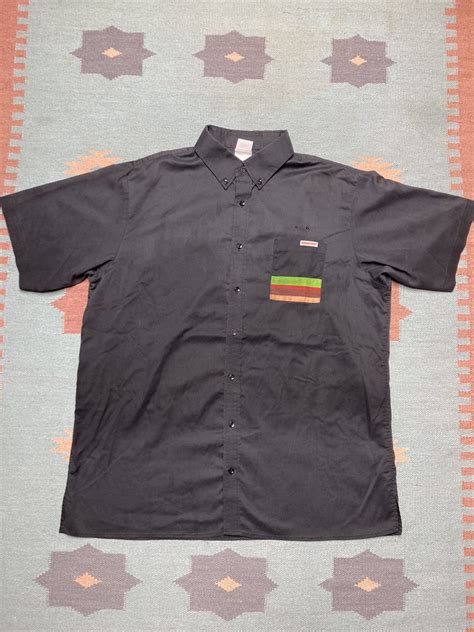 Vintage Burger King Uniform Button Shirt Employee Crew Team Polo Xxl Grailed