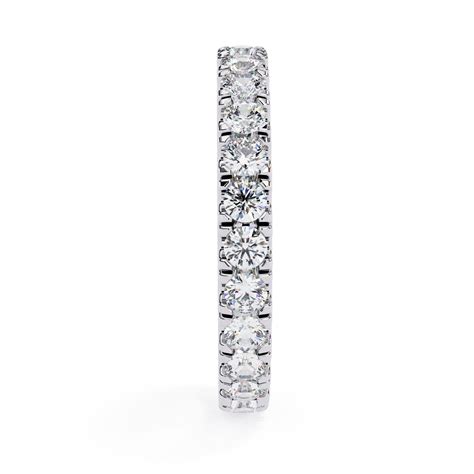 1 13 Ctw Round Full Eternity Diamond Wedding Band Ring 14k Solid Gold