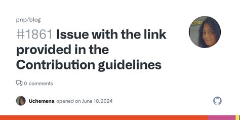 Issue With The Link Provided In The Contribution Guidelines · Issue