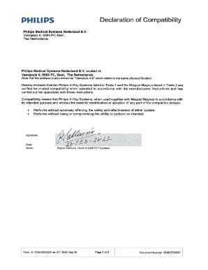 Fillable Online Declaration Of Compatibility Form Fax Email Print PdfFiller
