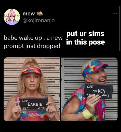 Shes Barbie Hes Just Ken Pose Pack