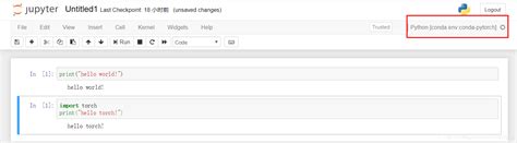 解决安装了pytorch之后jupyter中无法用pytorch为什么pycham中能使用torch 而在jupyter中使用不了 Csdn博客