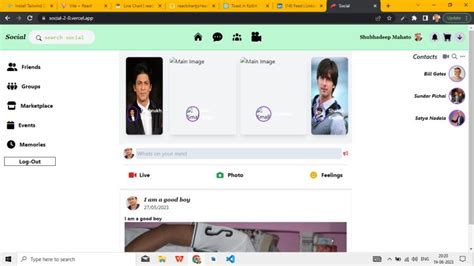 shubhadeep mahato on linkedin reactjs firebase socialmedia