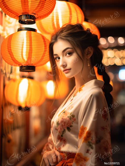 元宵节灯笼下的女孩ai图片下载红动中国