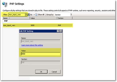 Increase The Maxinputvars In Php For Iis Wordpress Install Nyc Tech