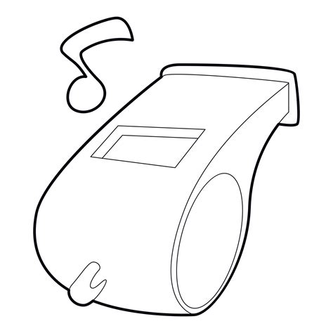 Whistle Icon Outline Style 15119979 Vector Art At Vecteezy