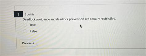 Solved 33 ﻿pointsdeadlock Avoidance And Deadlock Prevention