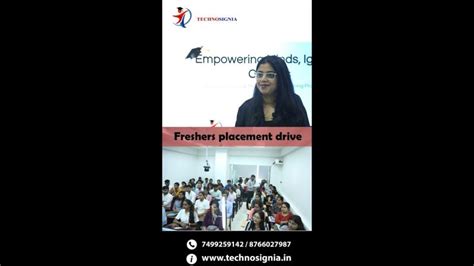 Technosignia On Linkedin Successful Conclusion Oftechnosignias Freshers Placement Drive