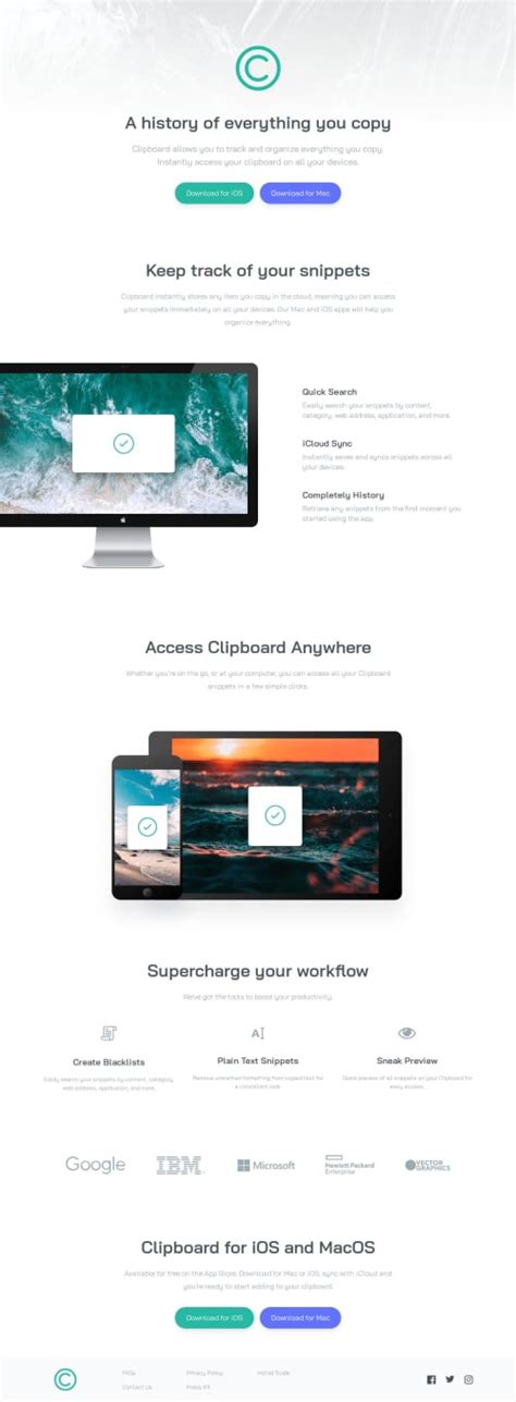 Frontend Mentor Responsive Clipboard Landing Page Using Tailwindcss Coding Challenge Solution