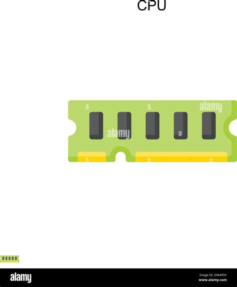Cpu Simple Vector Icon Illustration Symbol Design Template For Web Mobile Ui Element Stock