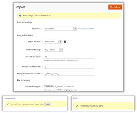 Magento 2 Import Export Wishlist Items Extension Bulk Csv Ulmod