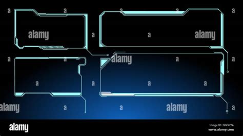 Gui Elements For Game Data Information Infographic Vector Big Set Of