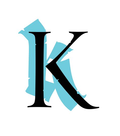 Letter K In The Gothic Style Vector Alphabet The Symbol Is Isolated On A White Background