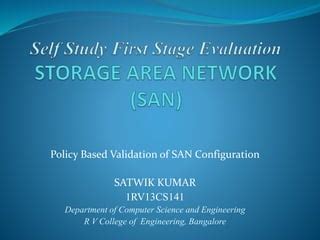 Storage Area Network San PPTX Computer Networking Computing
