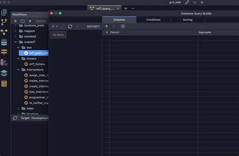 query builder missing tables db connection localhost need help