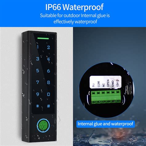 Waterproof Ttlock App Standalone Access Control Keypad Digital Code Fingerprint Ic Card Remote