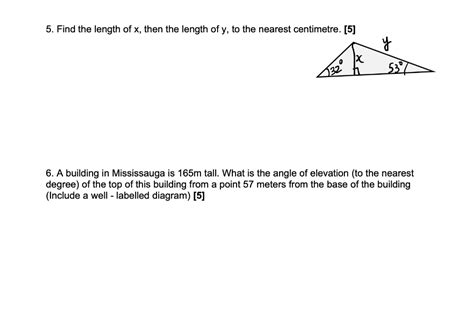 Solved Find The Length Of X Then The Length Of Y To The Chegg Com