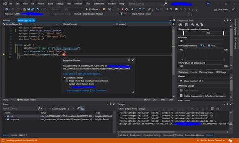 exception access violation when using ssl on windows · issue 892 · yhirose cpp lib · github