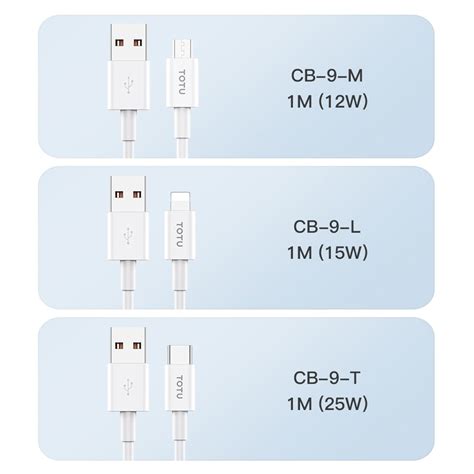 TOTU CB L W USB To Pin TPE Data Cable M White Alexnld Com