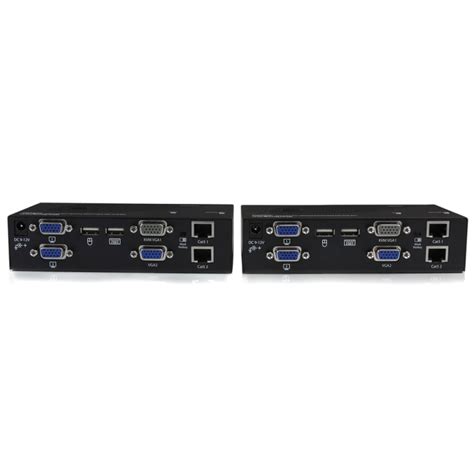 Sv Dutpu Startech Com Startech Com Dual Monitor Usb Vga Over Catx Kvm Extender M