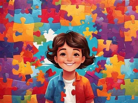 Premium Photo Autism Day Colorful Background Design Best Quality