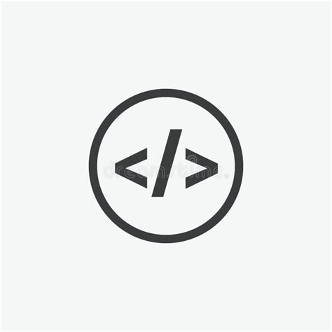 Code Vector Icon Stock Illustration Illustration Of Technology 240424701