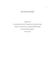 APA Title Page Example Docx How To Format In APA Style Angela M Fry Social And Human