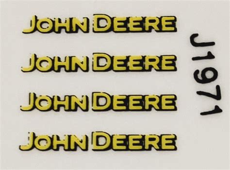 Decal John Deere Yellow Black 58 Logo Dj1971 Midwest Decals