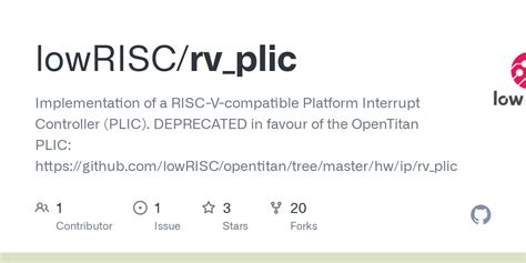 github lowrisc rv plic implementation of a risc v compatible