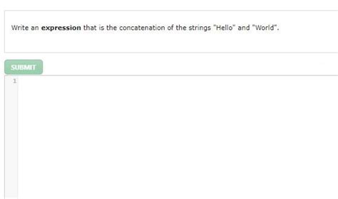 Solved Write An Expression That Is The Concatenation Of The