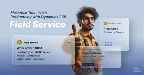 maximize technician productivity with dynamics 365 field service