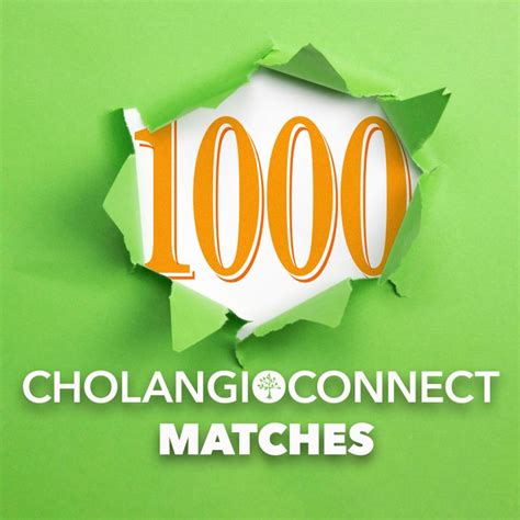 We Are Thrilled To Announce An Incredible Milestone Our 1000th Cholangioconnect Match