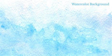 푸른 바다 또는 바다 수채화 배경 다채로운 손으로 그린 해양 보기 벡터 일러스트레이션 아쿠아렐 페인트와 브러쉬 장식 벽지 또는 포스터로 그린 공예에 대한 스톡 벡터 아트 및