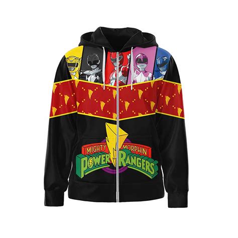 Mighty Morphin Power Rangers Its Morphin Time Hoodie Nouvette