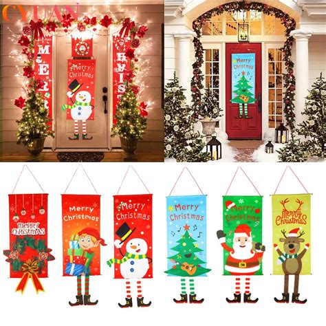 메리 크리스마스 문 장식 배너 집에 대 한 장식 크리스마스 장식 매달려 크리스마스 Navidad Decoracion 새 해 2022 Noel펜던트 And 장식방울