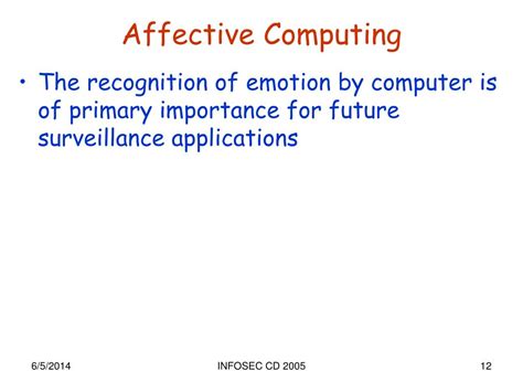 Ppt Affective Computing And Emotion Recognition Systems The Future
