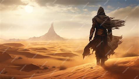 Premium Ai Image Epic Adventure Of An Assassin Dressed In A Flowing