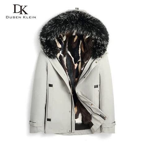 남자 밍크 모피 코트 두꺼운 따뜻한 겨울 겉옷 재킷 2226진짜가죽 코트 Aliexpress