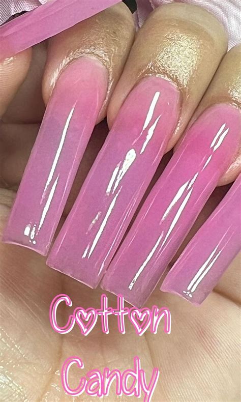 Cotton Candy Sheer Acrylic Powder Etsy In 2025 Bubblegum Pink
